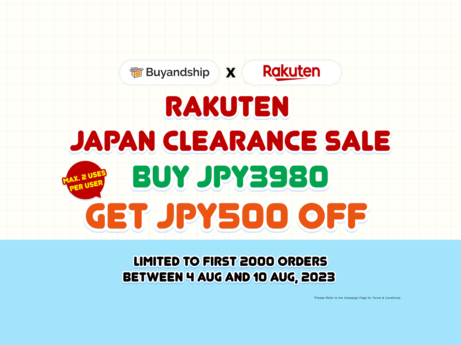 Exclusive Rakuten Japan Offer for Buyandship Members! Save Up to JPY1000 Off for a Limited-Time ...