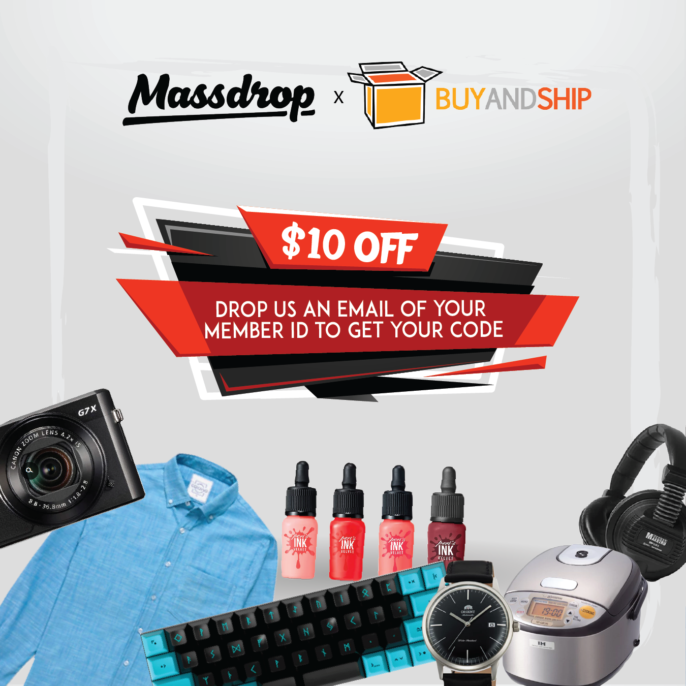 Massdrop USD10 off! | Buy&Ship Singapore