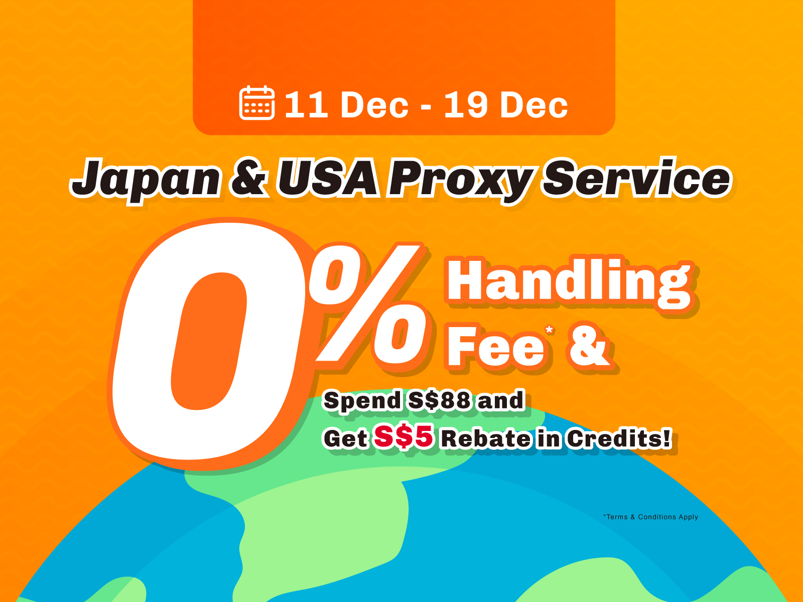 0% Handling Fee on US and Japan Proxy Orders from Dec 11-19, Plus ...